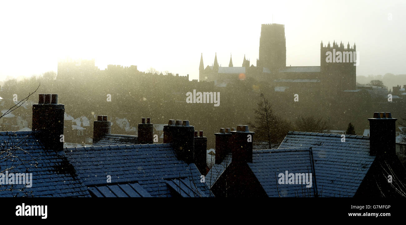 Durham cathedral snow winter hi-res stock photography and images - Alamy