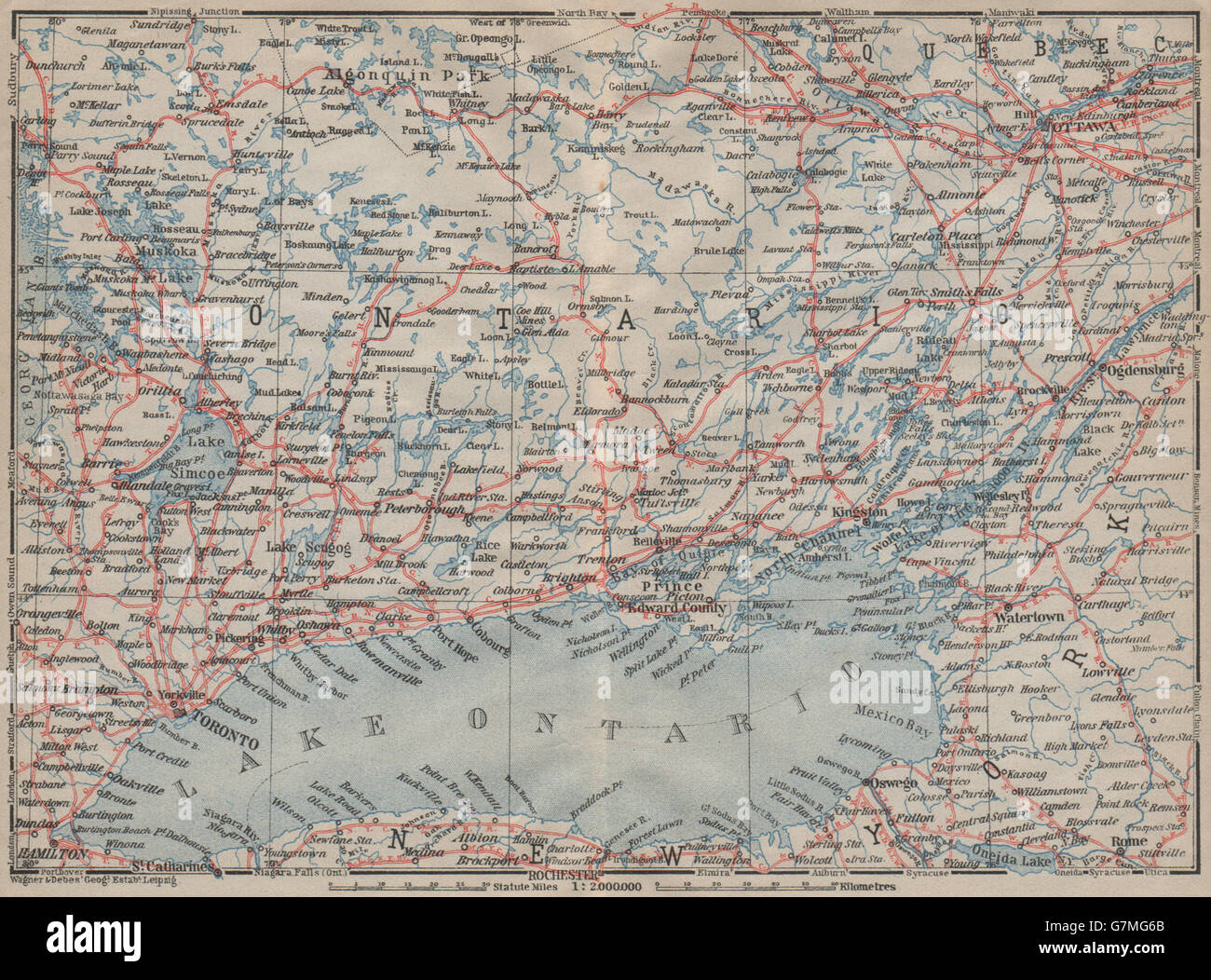 Map of muskoka hi-res stock photography and images - Alamy