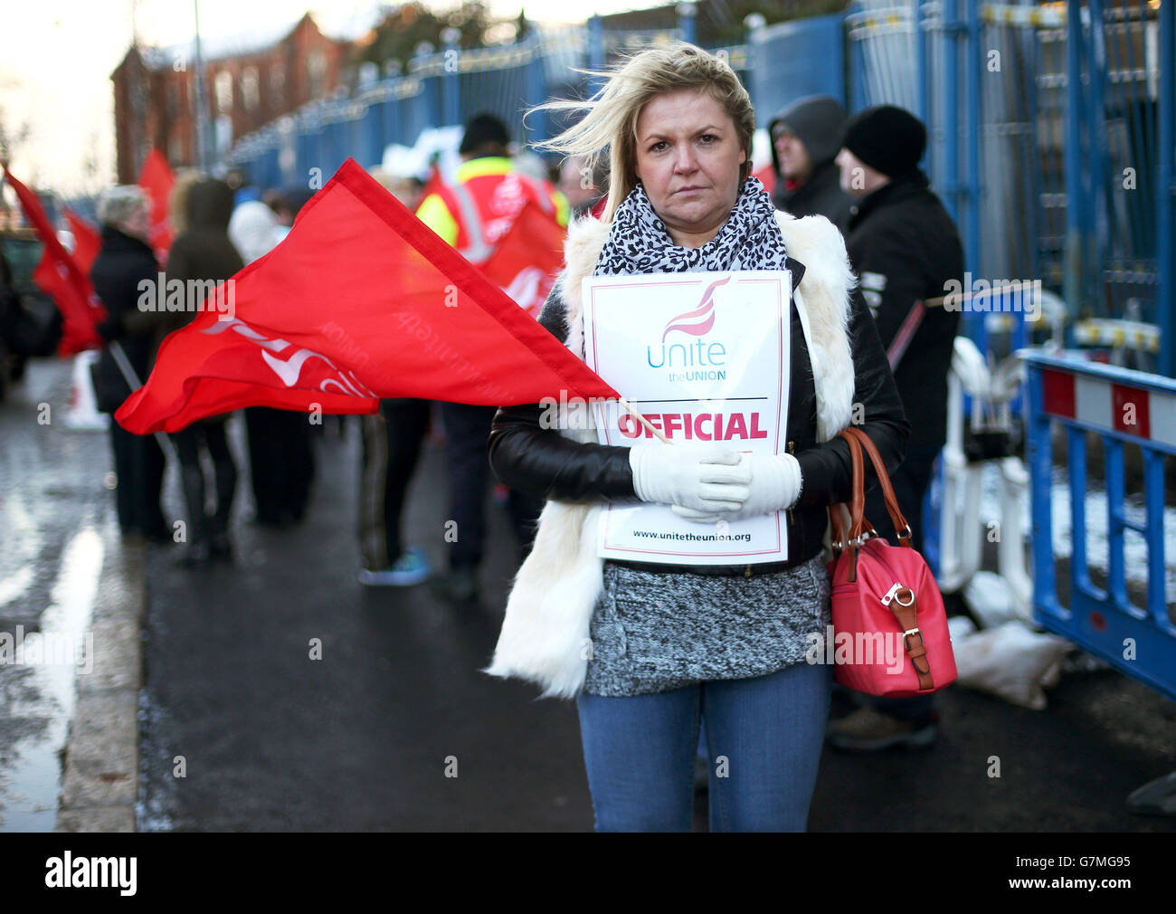 NHS staff strike Stock Photo - Alamy