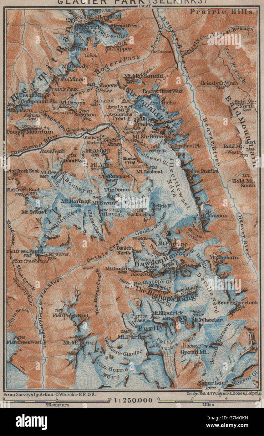 GLACIER NATIONAL PARK. SELKIRK MOUNTAINS. British Columbia. Canada ...