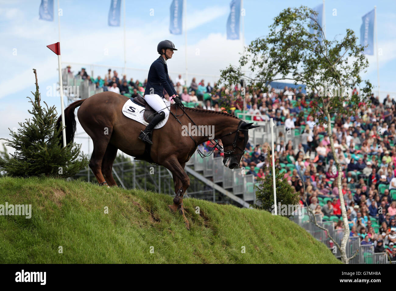 Harriet Nuttall riding A Touch Imperious competes on day four of the ...
