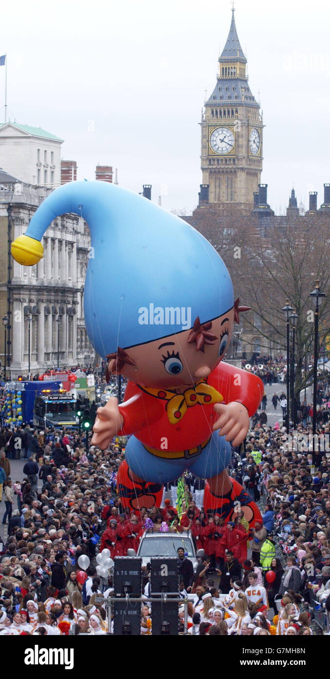 19th Annual New Year's Day Parade - London. An inflatable Noddy is ...