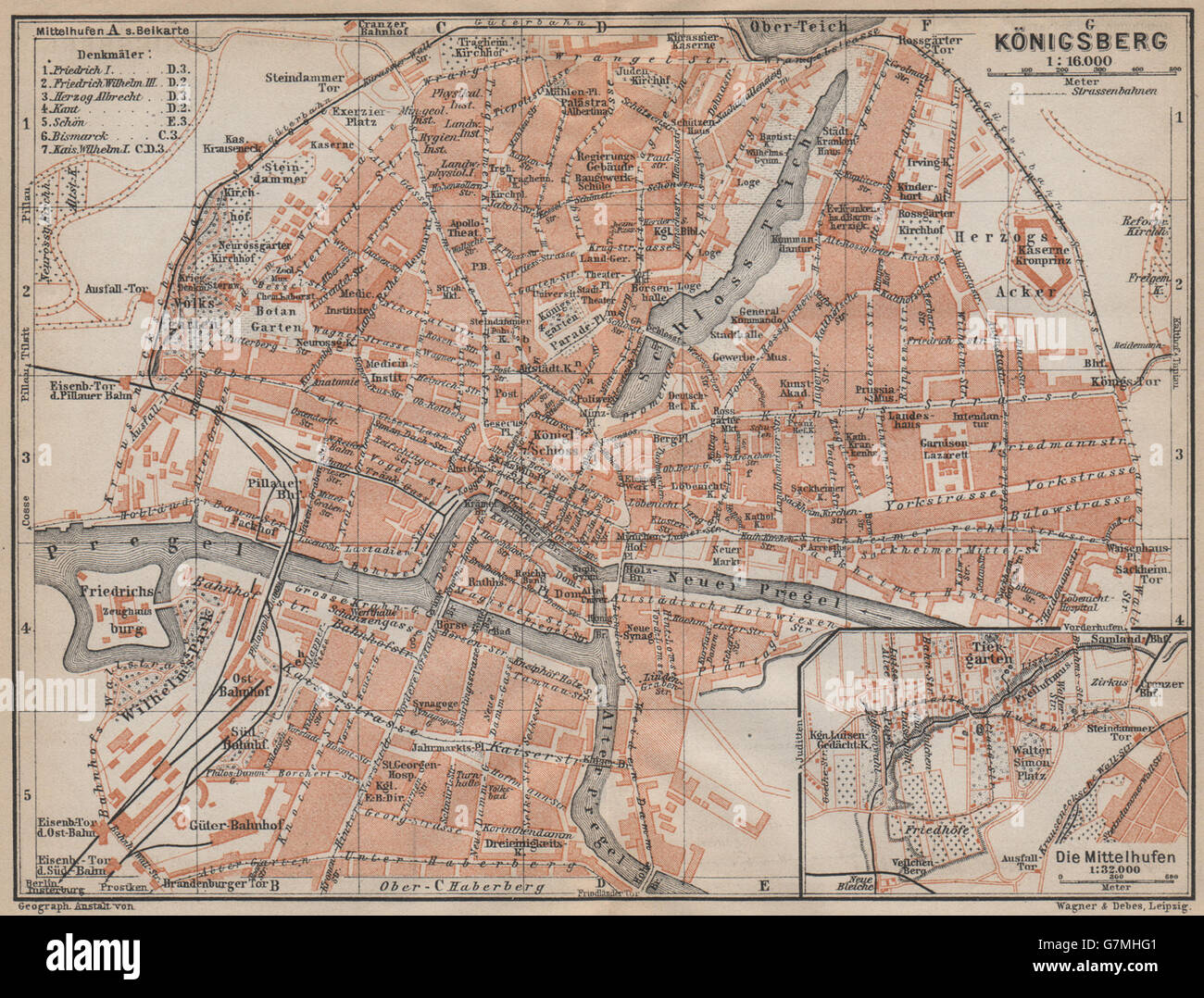Old konigsberg map hi-res stock photography and images - Alamy