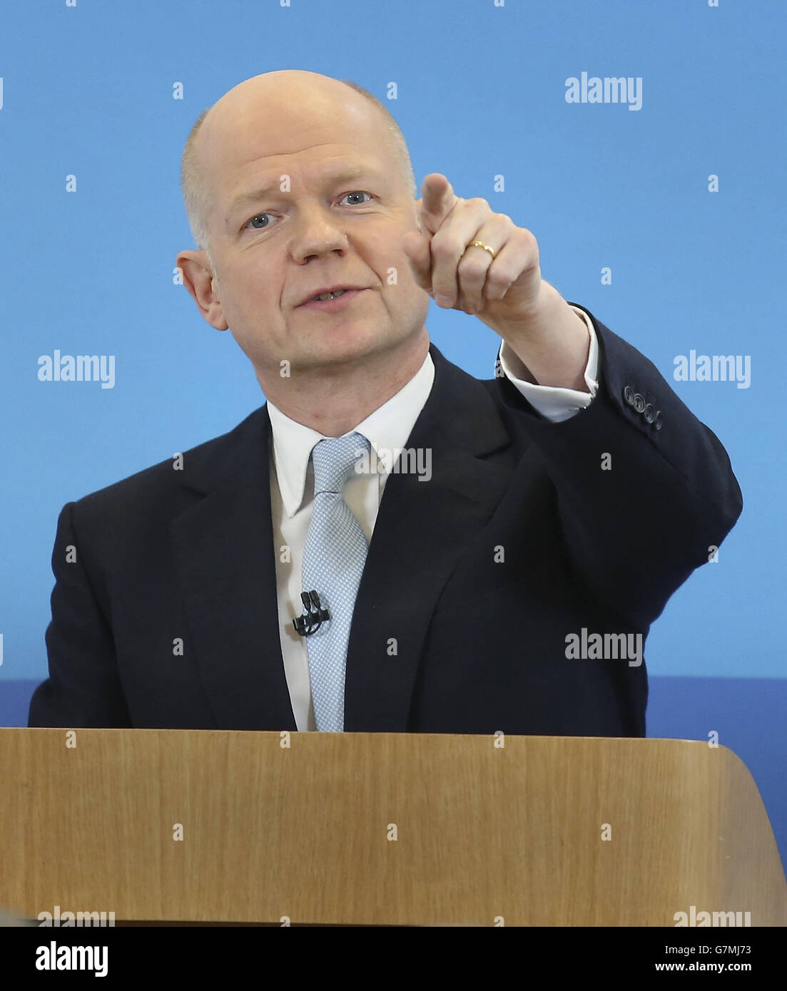 Leader of the House of Commons, William Hague during a speech about ...