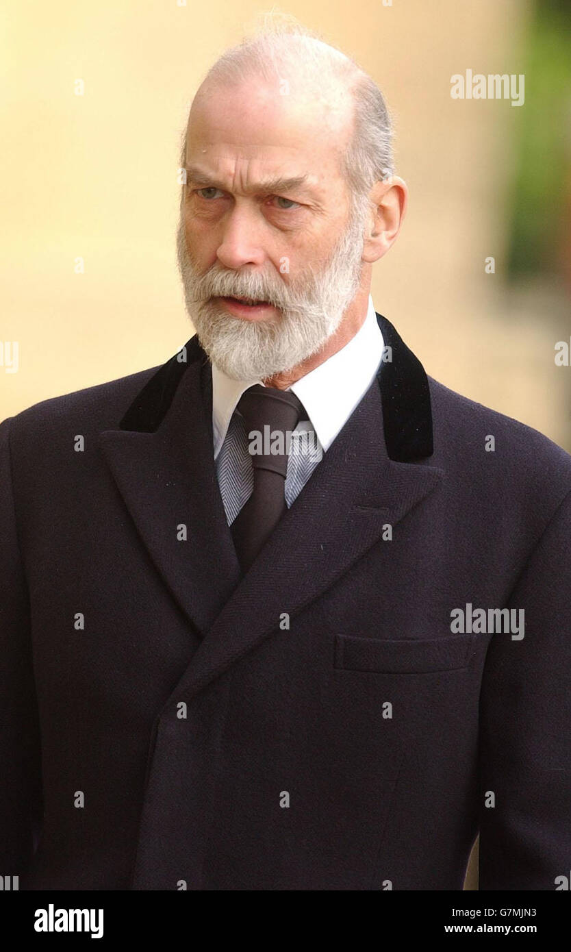 Prince Michael of Kent arrives at St George's Chapel Stock Photo - Alamy