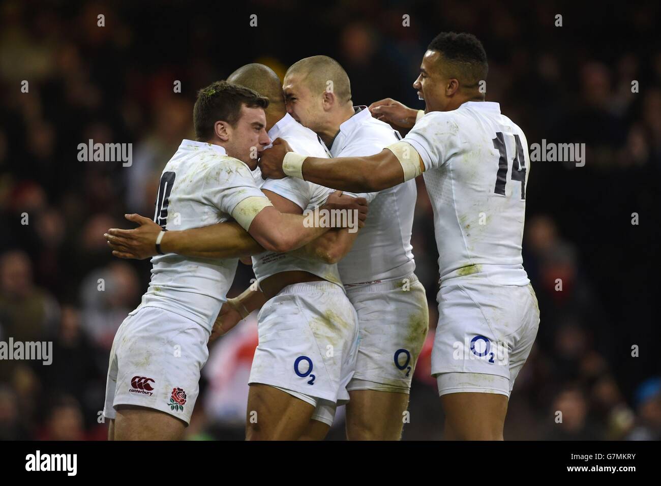 Centre during the rbs nations match at the millennium stadium hi-res ...