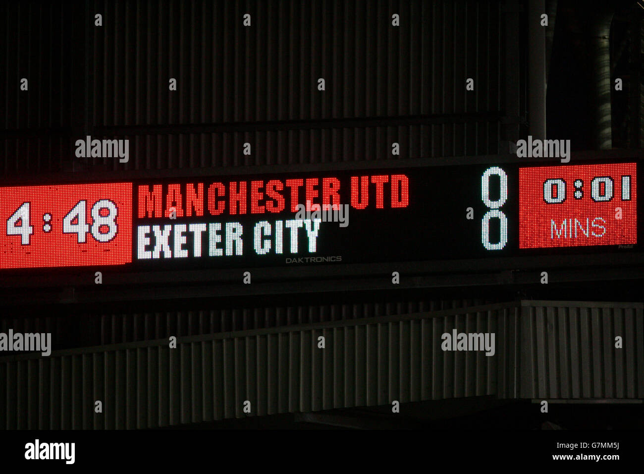 Football scoreboard draw hi-res stock photography and images - Alamy