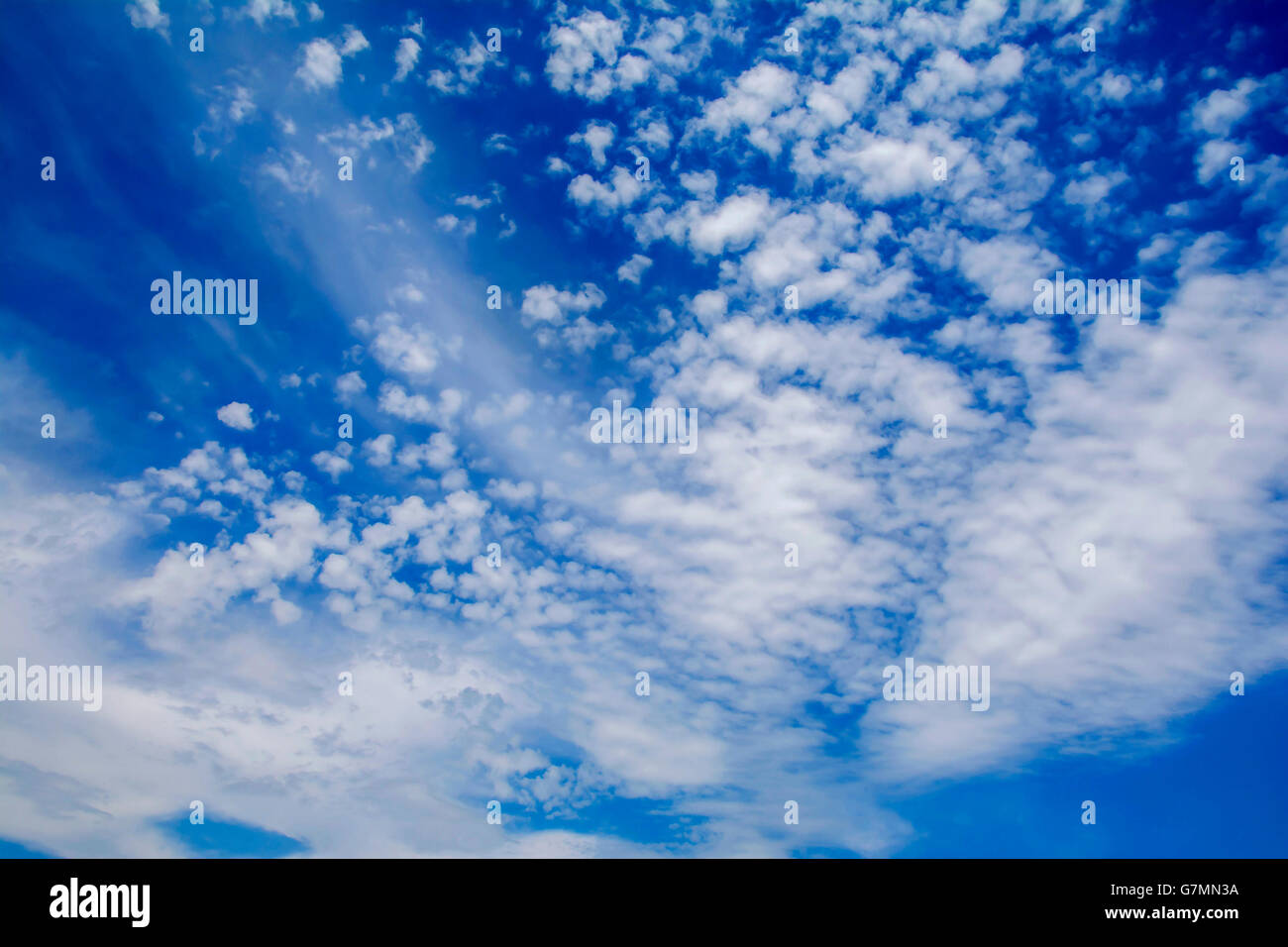 Blue sky with clouds in summer hi-res stock photography and images - Alamy