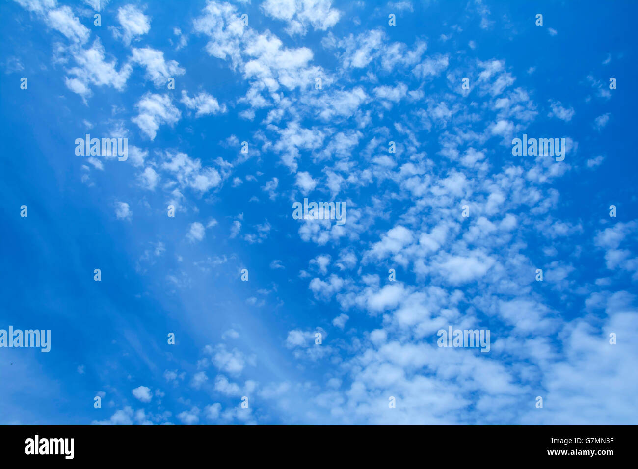 Blue sky with clouds in summer hi-res stock photography and images - Alamy