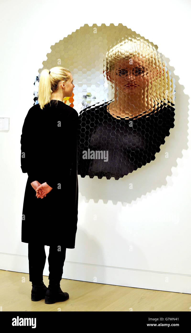 Phillips spring auction of Contemporary art - London Stock Photo - Alamy