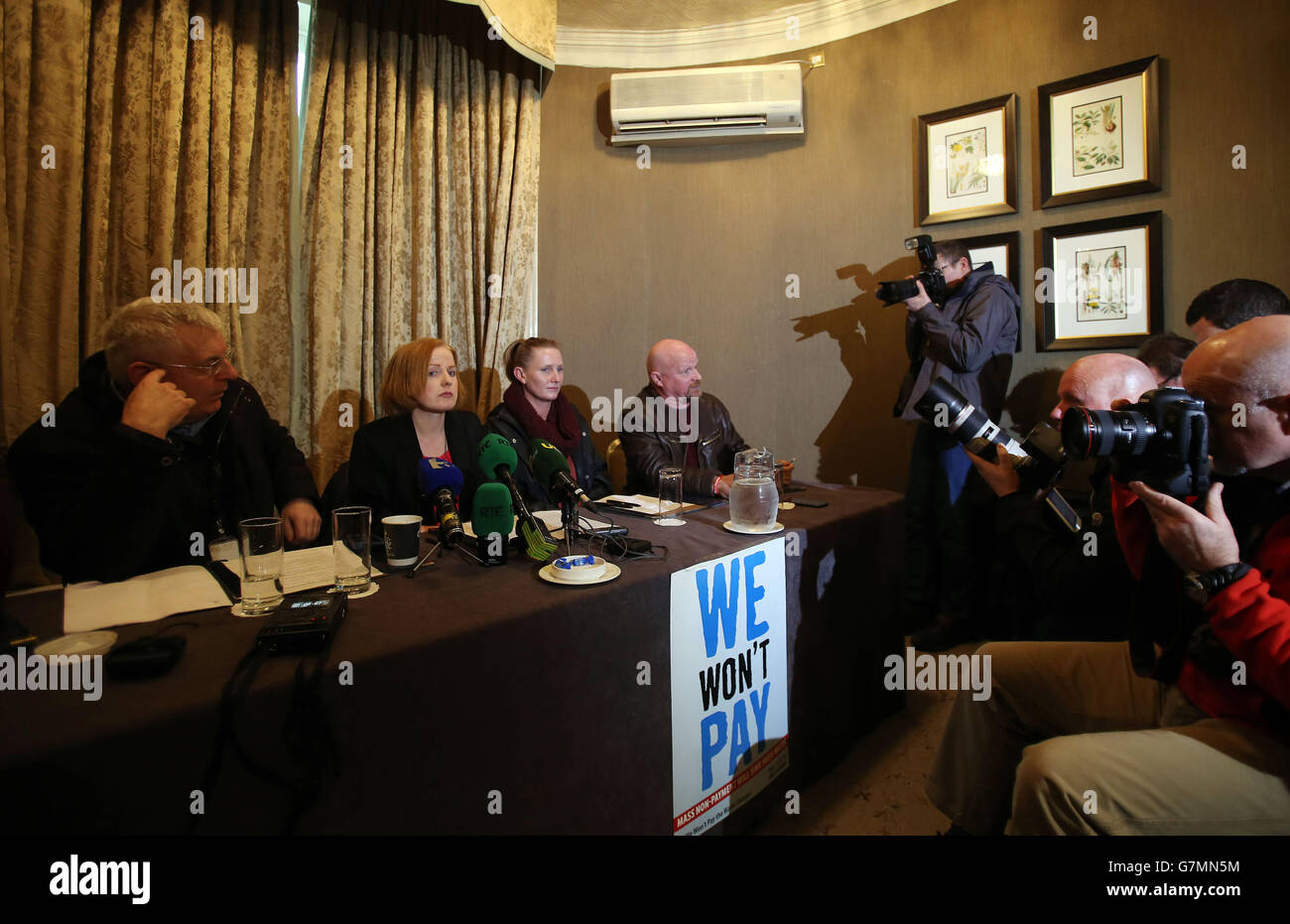 (left to right) Socialist Party TD's Joe Higgins and Ruth Coppinger ...