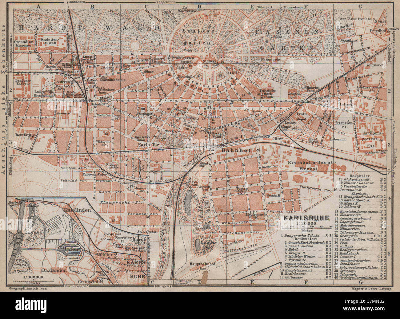 Karlsruhe map hi-res stock photography and images - Alamy
