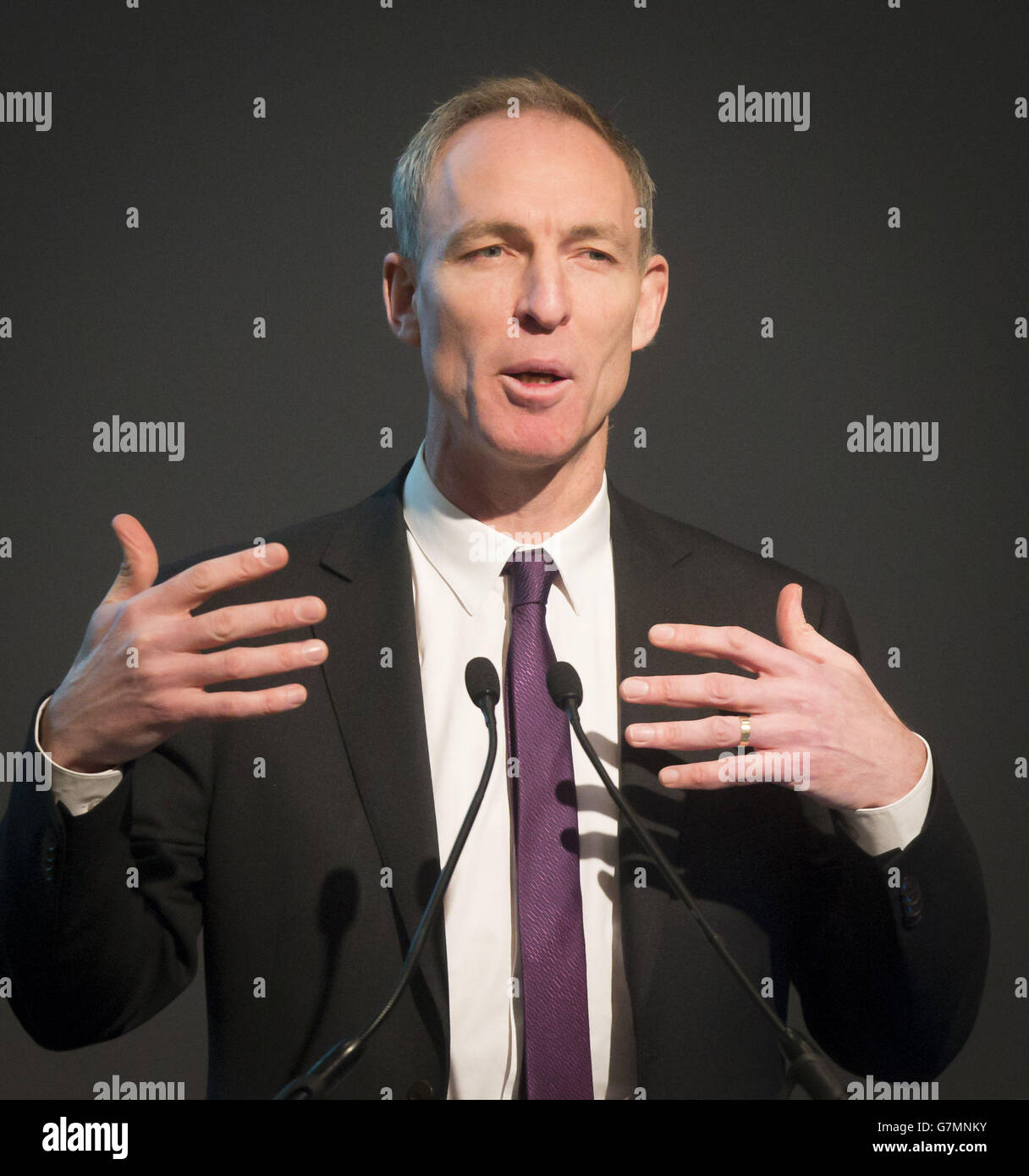 Leader of the Scottish Labour Party Jim Murphy addresses the Core ...