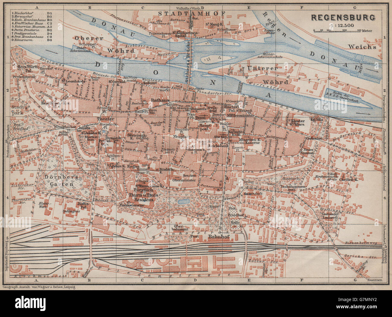 Regensburg karte hi-res stock photography and images - Alamy