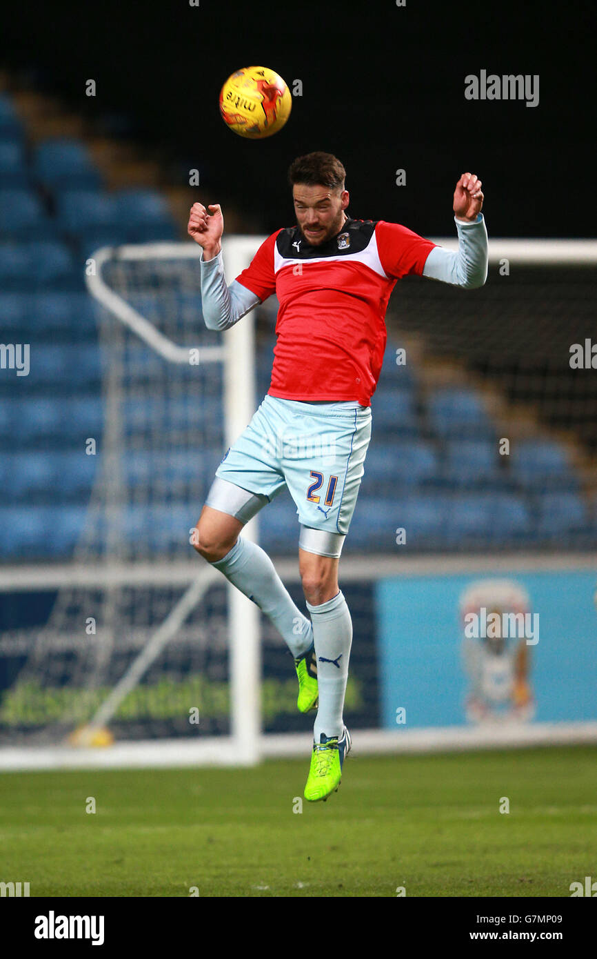 Coventry citys aaron martin during the warm up hi-res stock photography ...