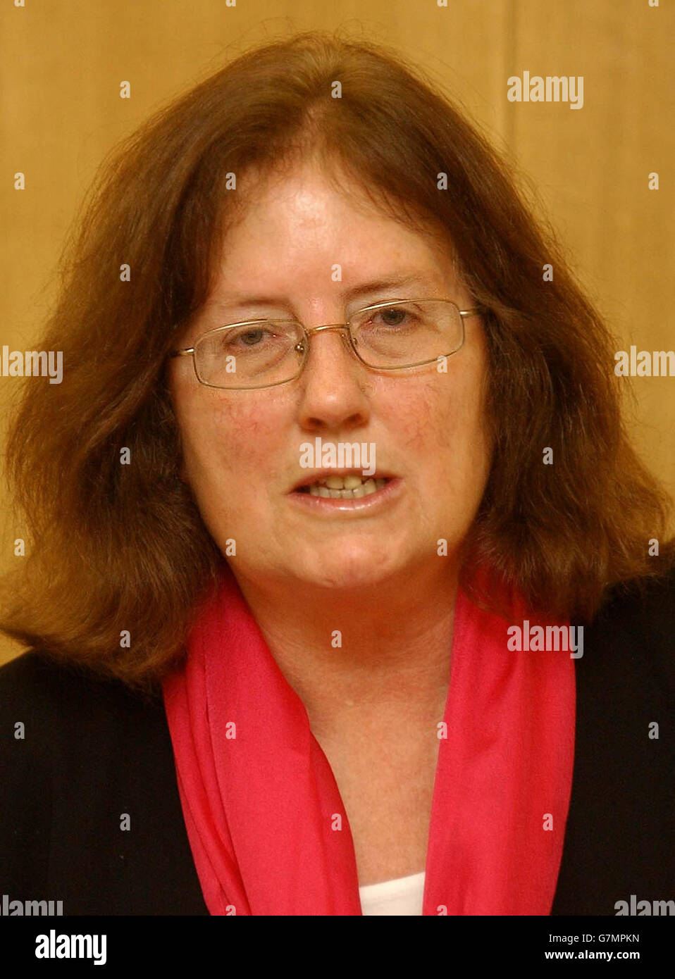 Julie Morgan MP, speaks during during a press conference Stock Photo ...