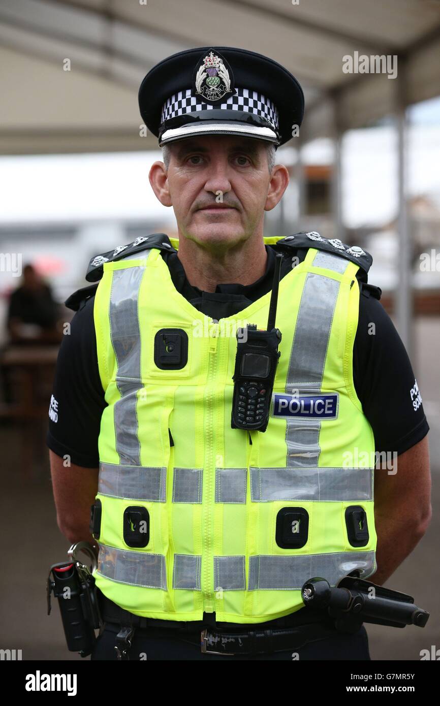 Chief Inspector David Bruce of Police Scotland at M&D's amusement park ...