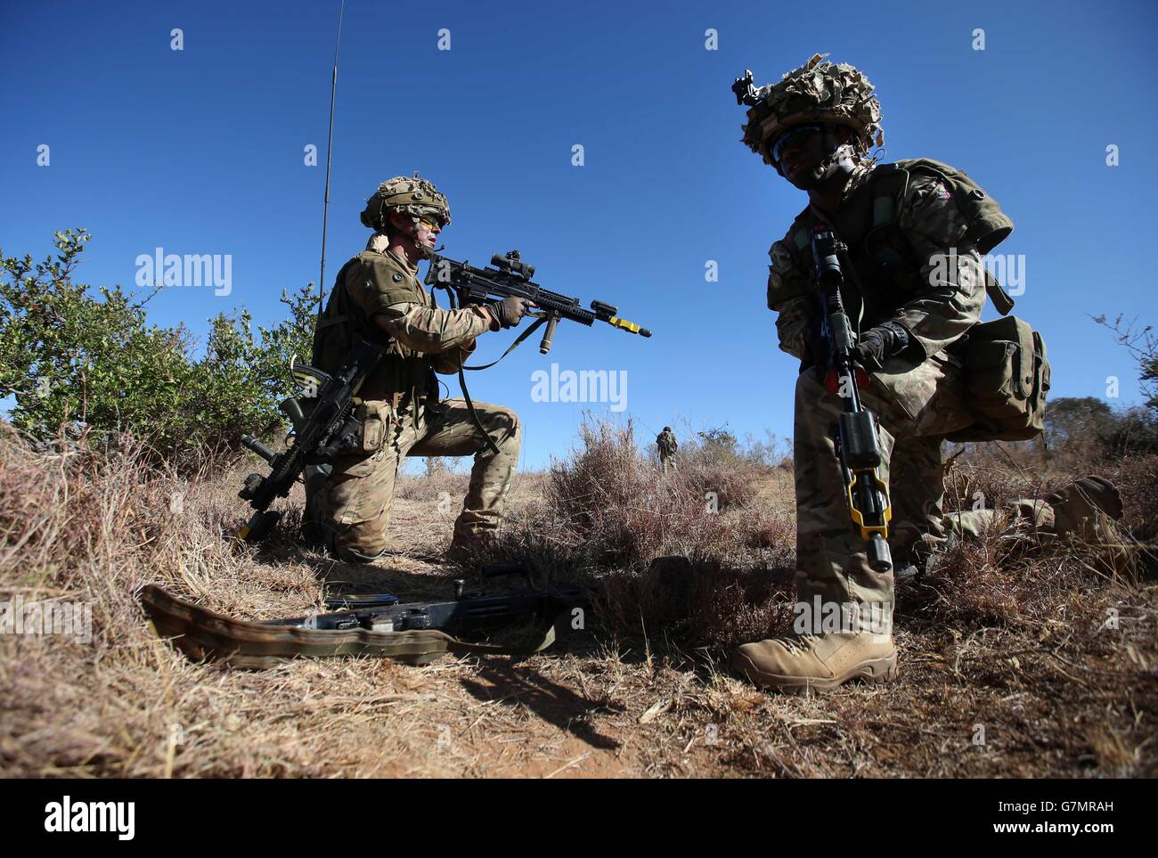 Soldiers from the 2nd Battalion, The Royal Regiment of Scotland, take ...