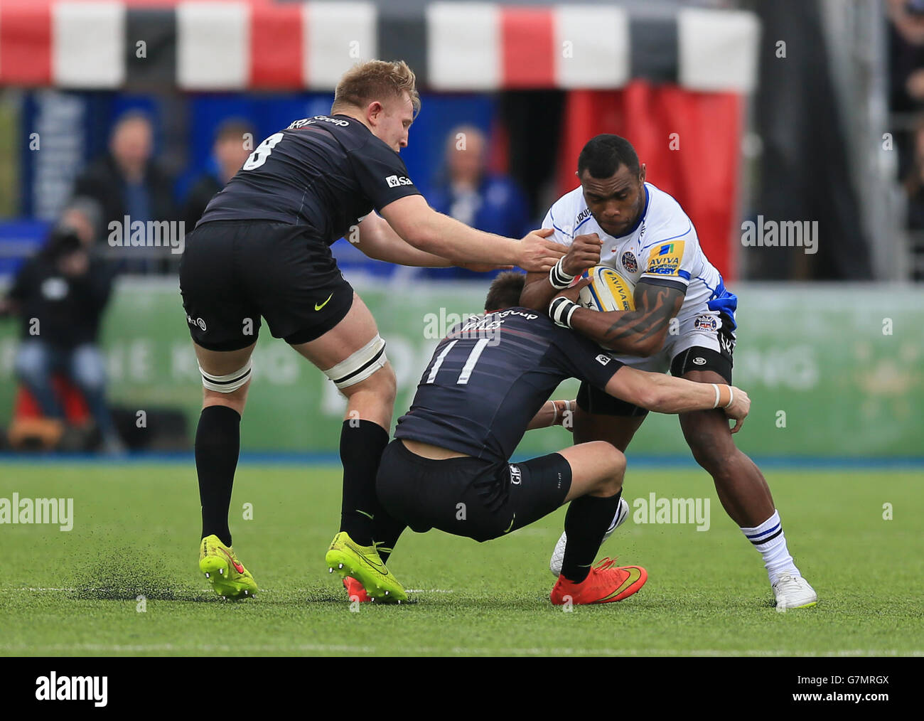 Rugby Union - Aviva Premiership - Saracens v Bath - Allianz Park Stock ...