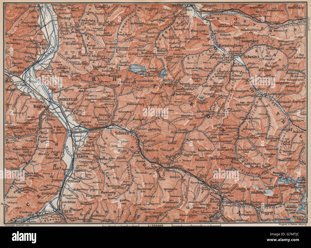 Map austria 1899 hi-res stock photography and images - Alamy
