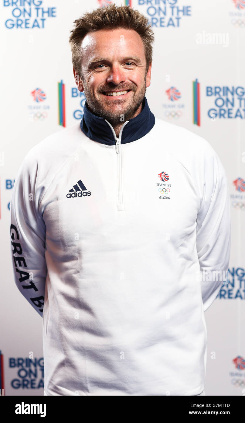 Team GB rower Rob Dauncey during a kitting out session at the NEC ...