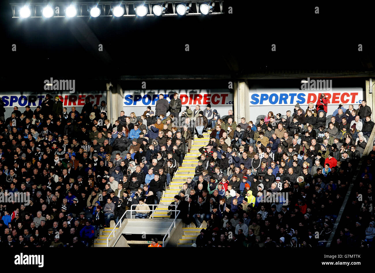 Soccer football crowd fans spectators gv general view hi-res stock ...