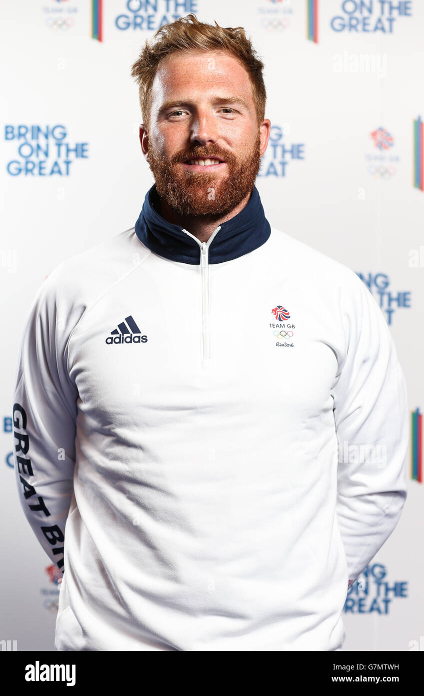 Team GB rower William Satch during a kitting out session at the NEC ...