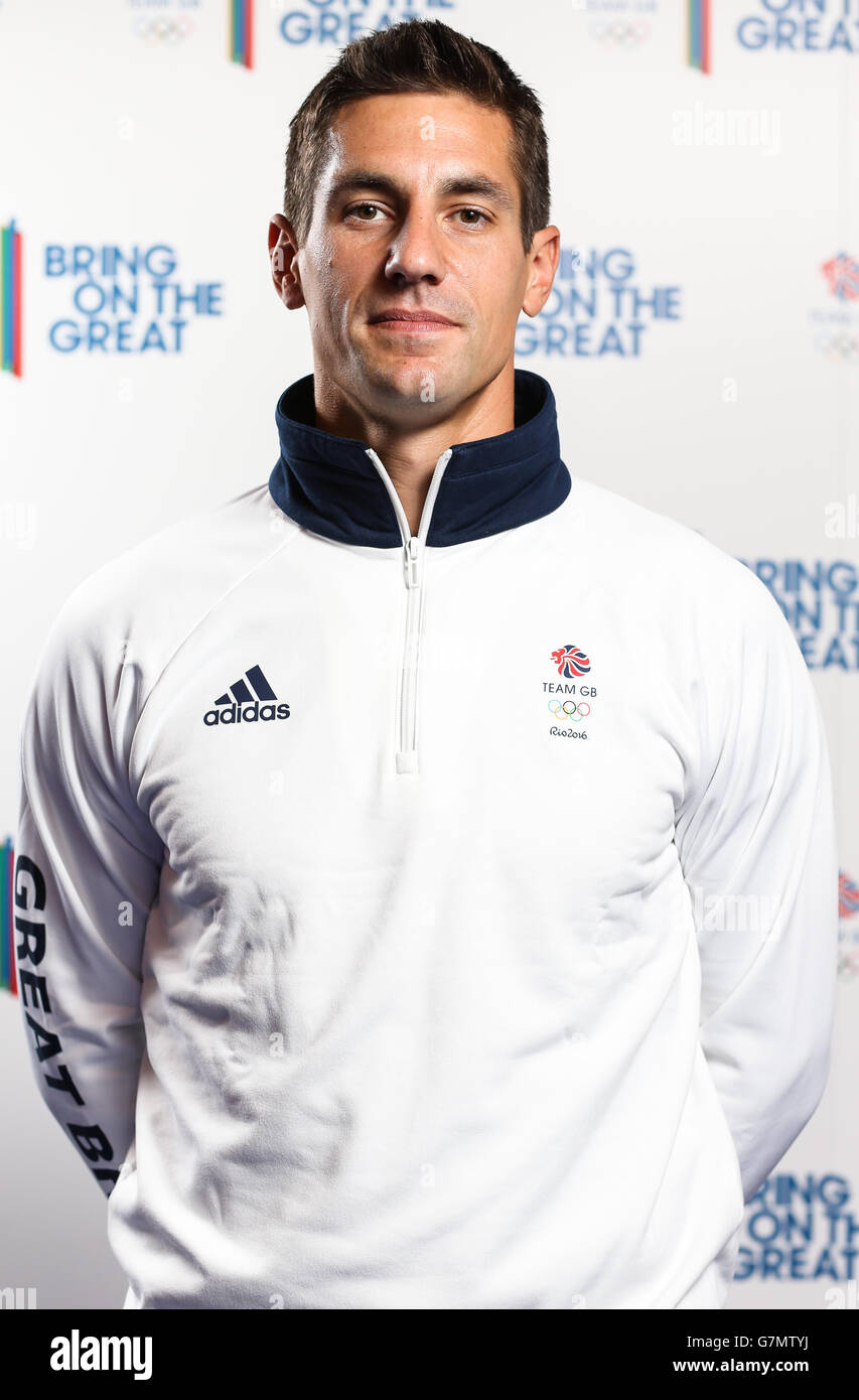 Team GB rower Sam Townsend during a kitting out session at the NEC ...
