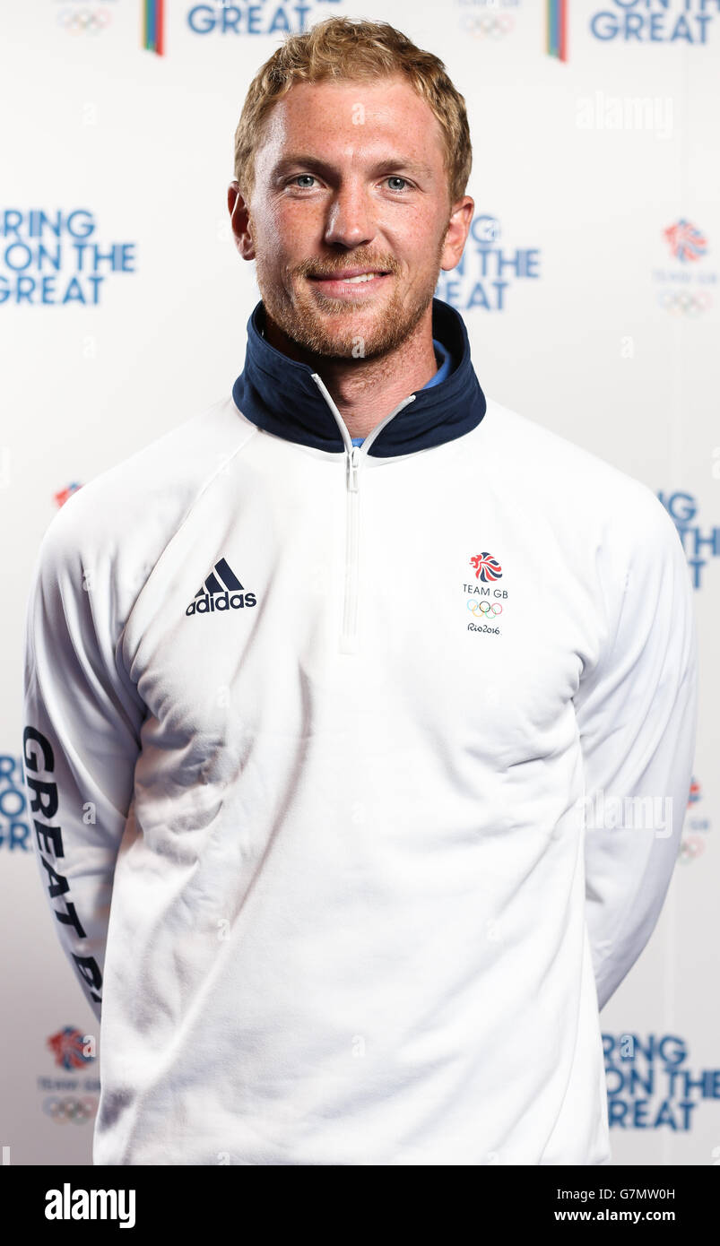 Team GB rower Alex Gregory during a kitting out session at the NEC ...