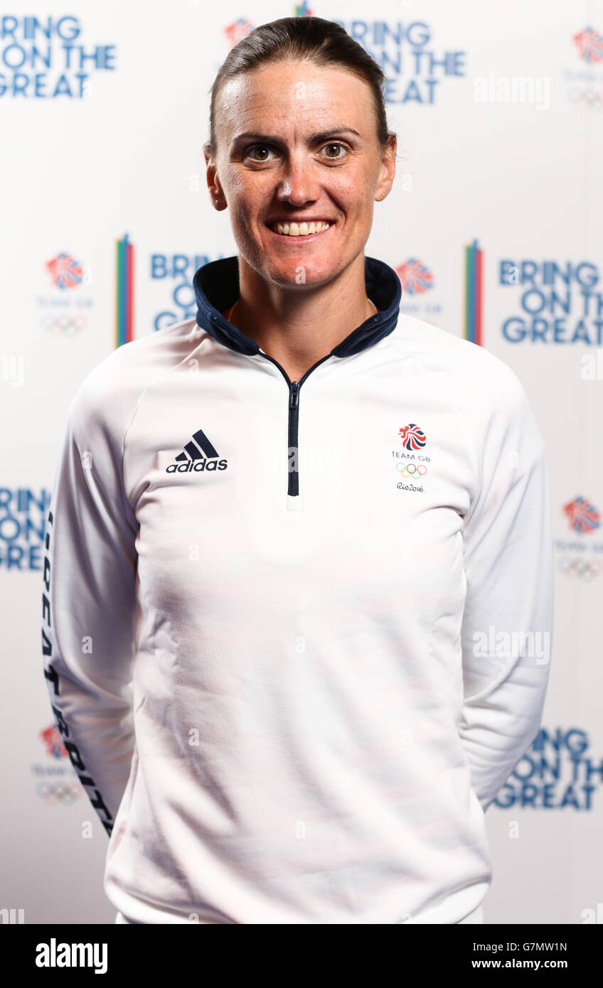 Team GB rower Heather Stanning during a kitting out session at the NEC ...