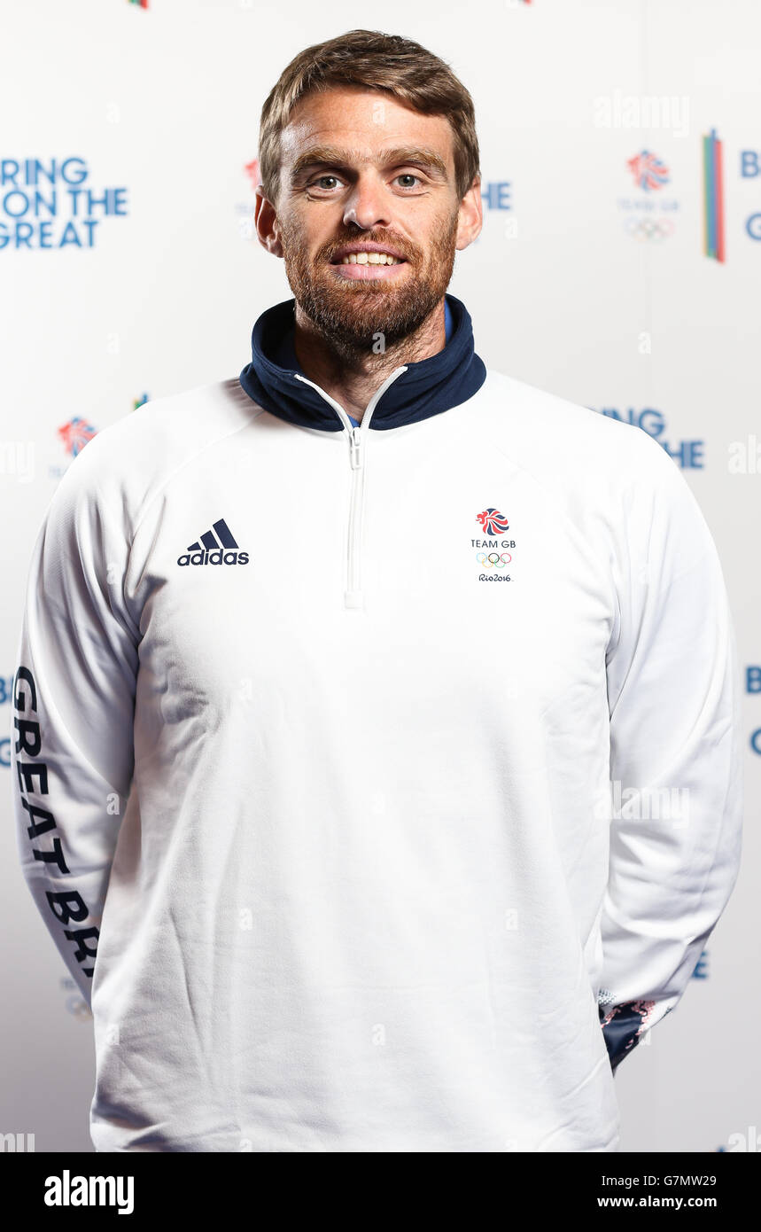 Team GB rower Alan Campbell during a kitting out session at the NEC ...