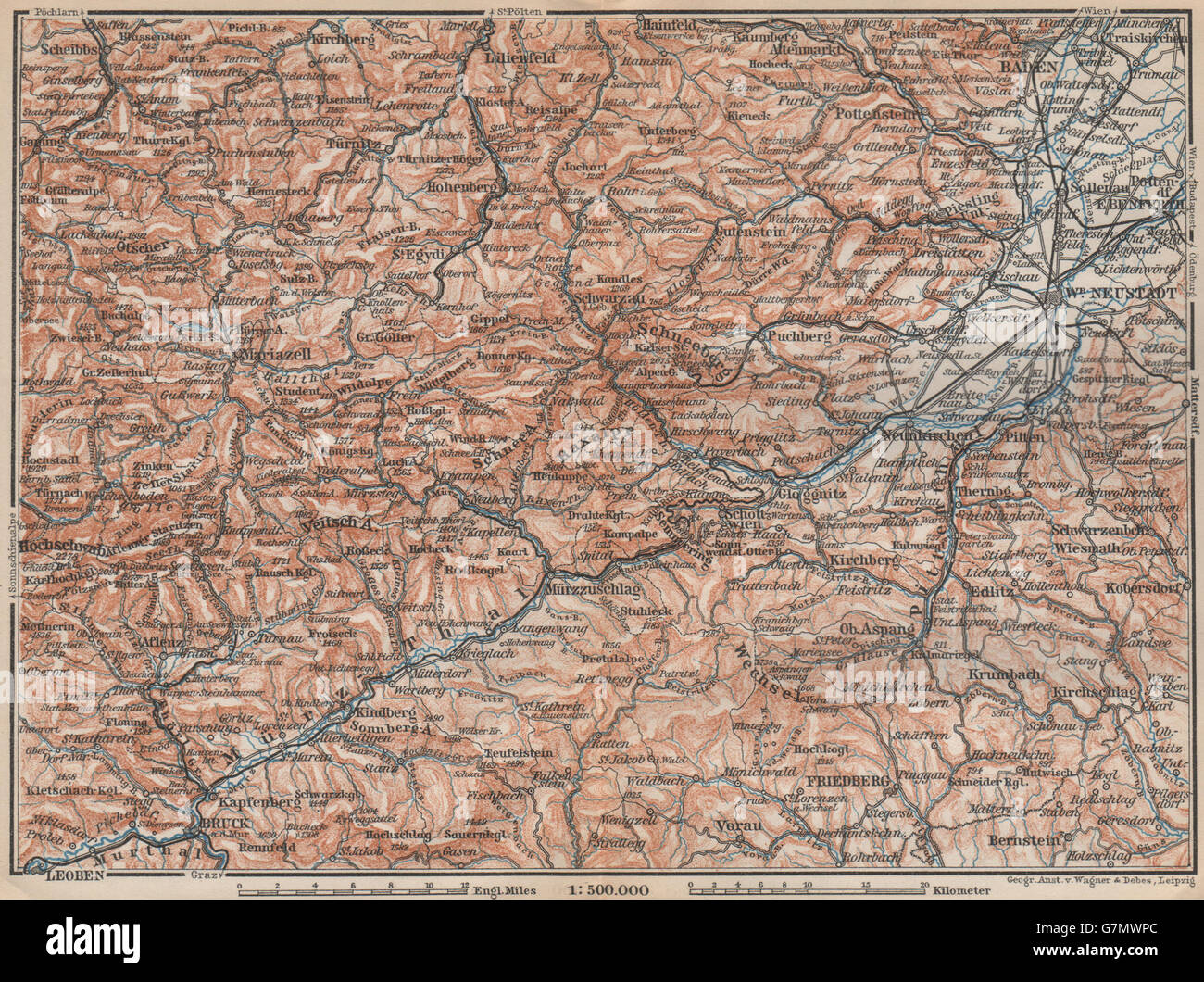 SEMMERING & MARIAZELL environs. Mürztal Styria Baden bei Wien Austria ...