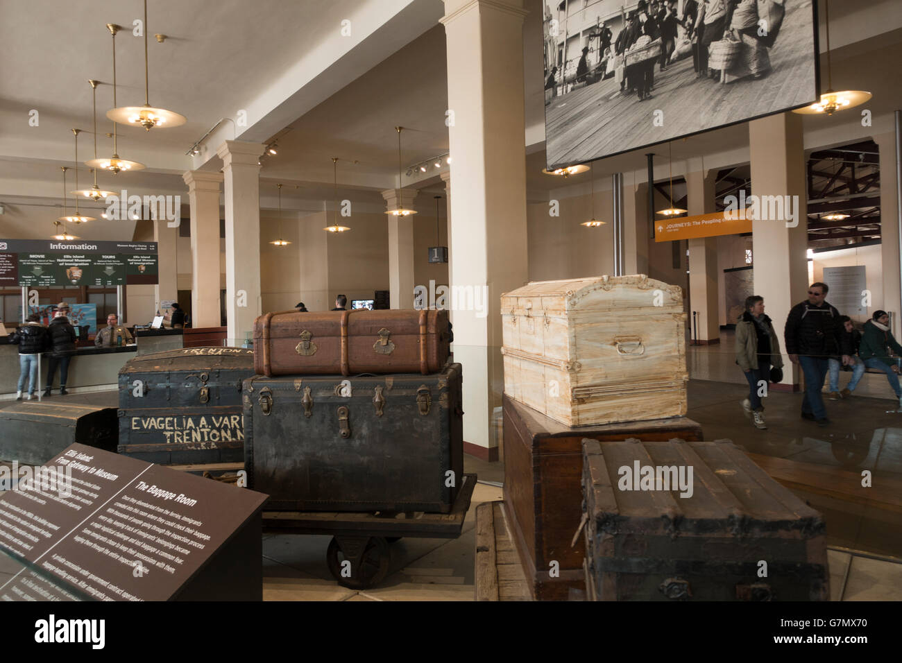 Ellis Island Immigration Museum New York center NY Stock Photo - Alamy