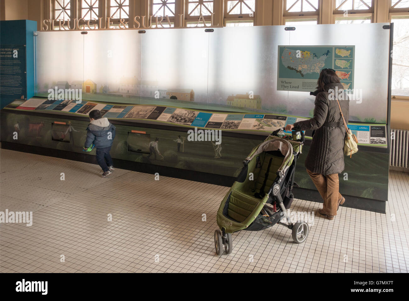 Ellis Island Immigration Museum New York center NY Stock Photo - Alamy