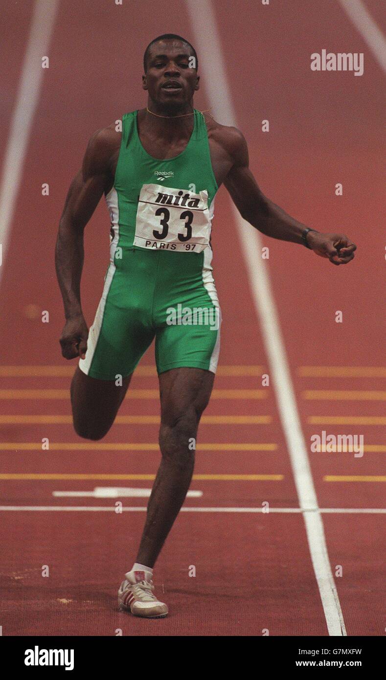 Athletics - 6th IAAF World Indoor Championship. Pascal Dangbo, Benin - 60m Mens Stock Photo - Alamy