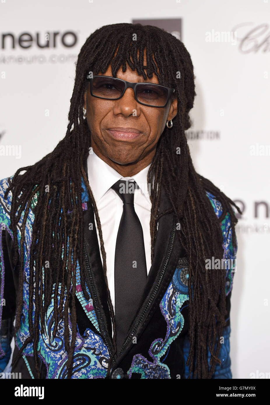 Nile Rodgers arrives for the Elton John AIDS Foundation's 23rd annual ...