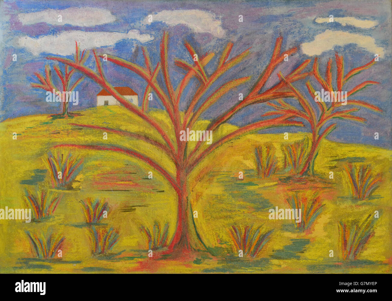 Original panting art made by myself with pencils and pastel colours ...