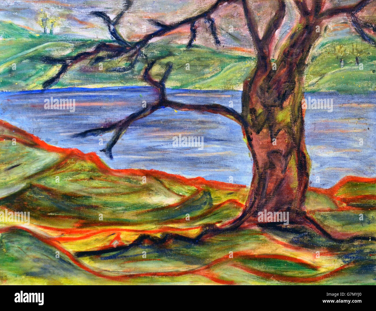 Original panting art made by myself with pencils and pastel colours ...