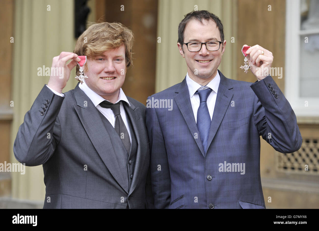 Ceramic artist Paul Cummins (left) and theatre designer Thomas Piper ...