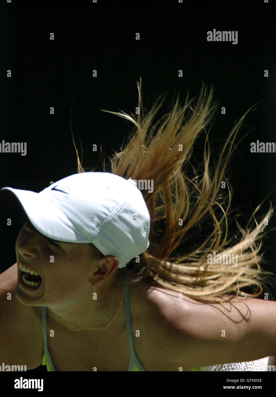 Russia's Maria Sharapova in action during her match against compatriot ...