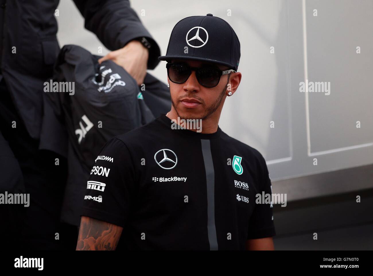 Mercedes' Lewis Hamilton during pre-season testing at the Circuito De ...