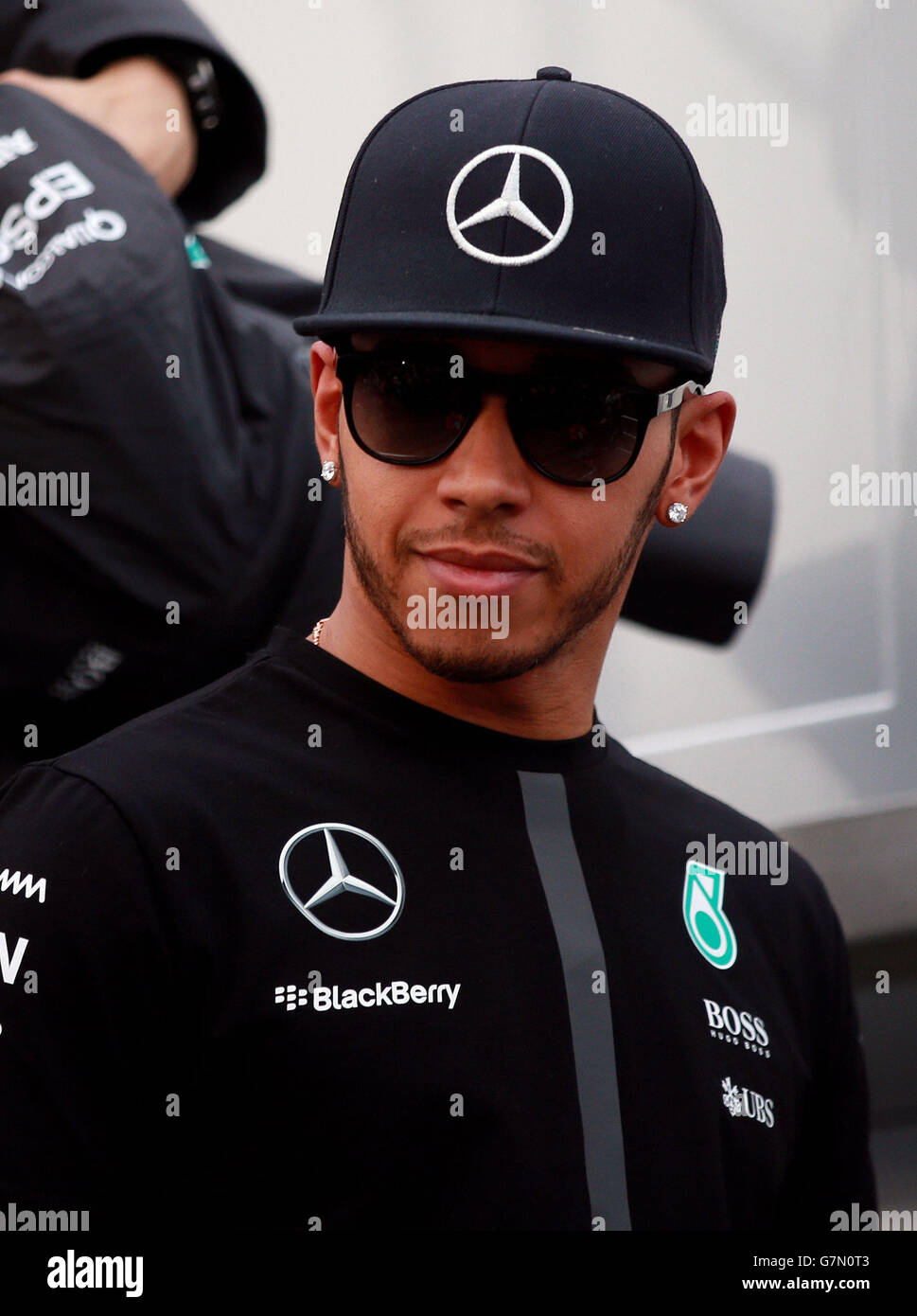 Mercedes' Lewis Hamilton during pre-season testing at the Circuito De ...