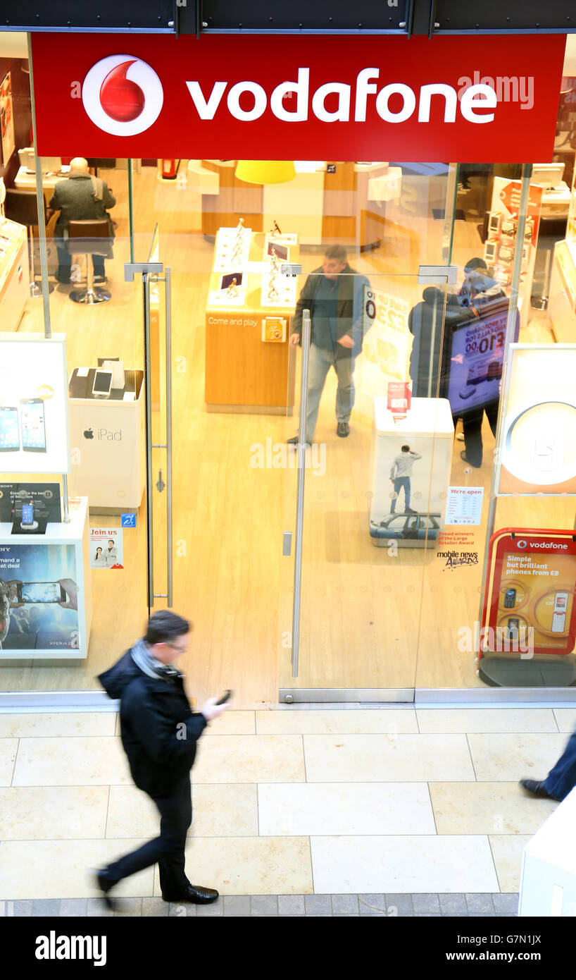 News consumer vodafone hi-res stock photography and images - Alamy