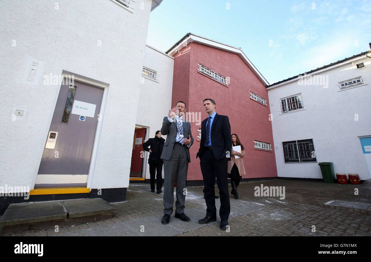 Justice Secretary visit to Cornton Vale Stock Photo - Alamy