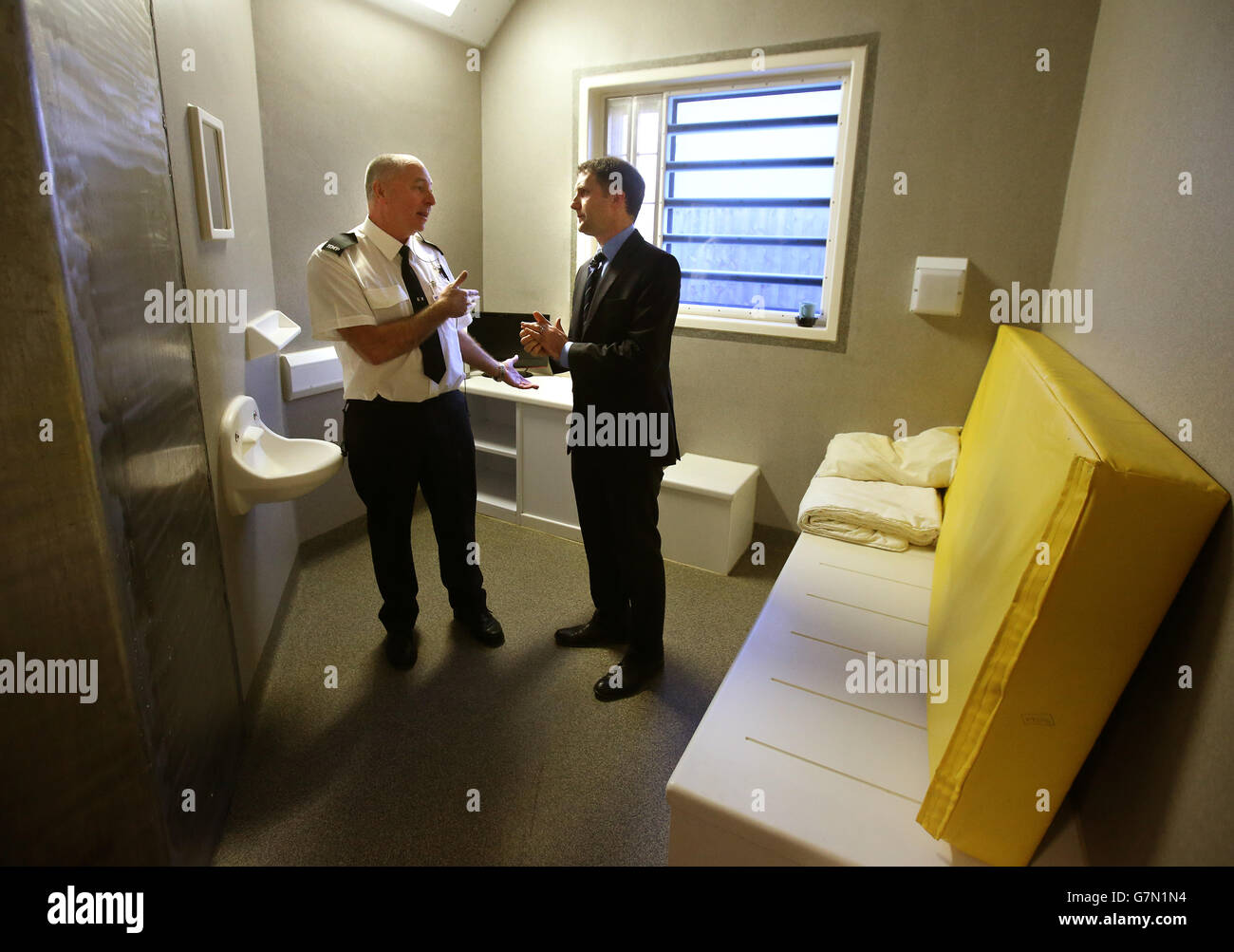 Justice Secretary visit to Cornton Vale Stock Photo - Alamy