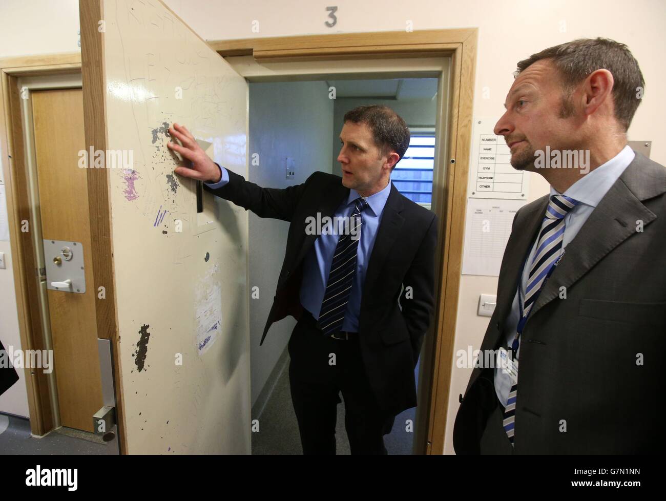 Justice Secretary Michael Matheson (left) with Allister Purdie ...
