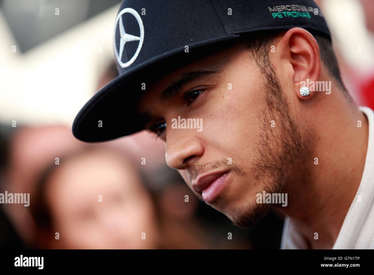 Mercedes Lewis Hamilton during pre-season testing at the Circuito de ...