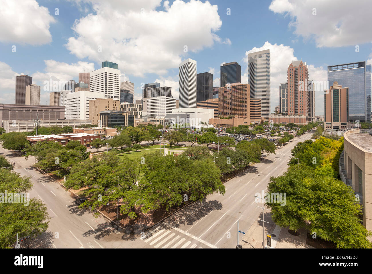 Houston Downtown, Texas Stock Photo - Alamy