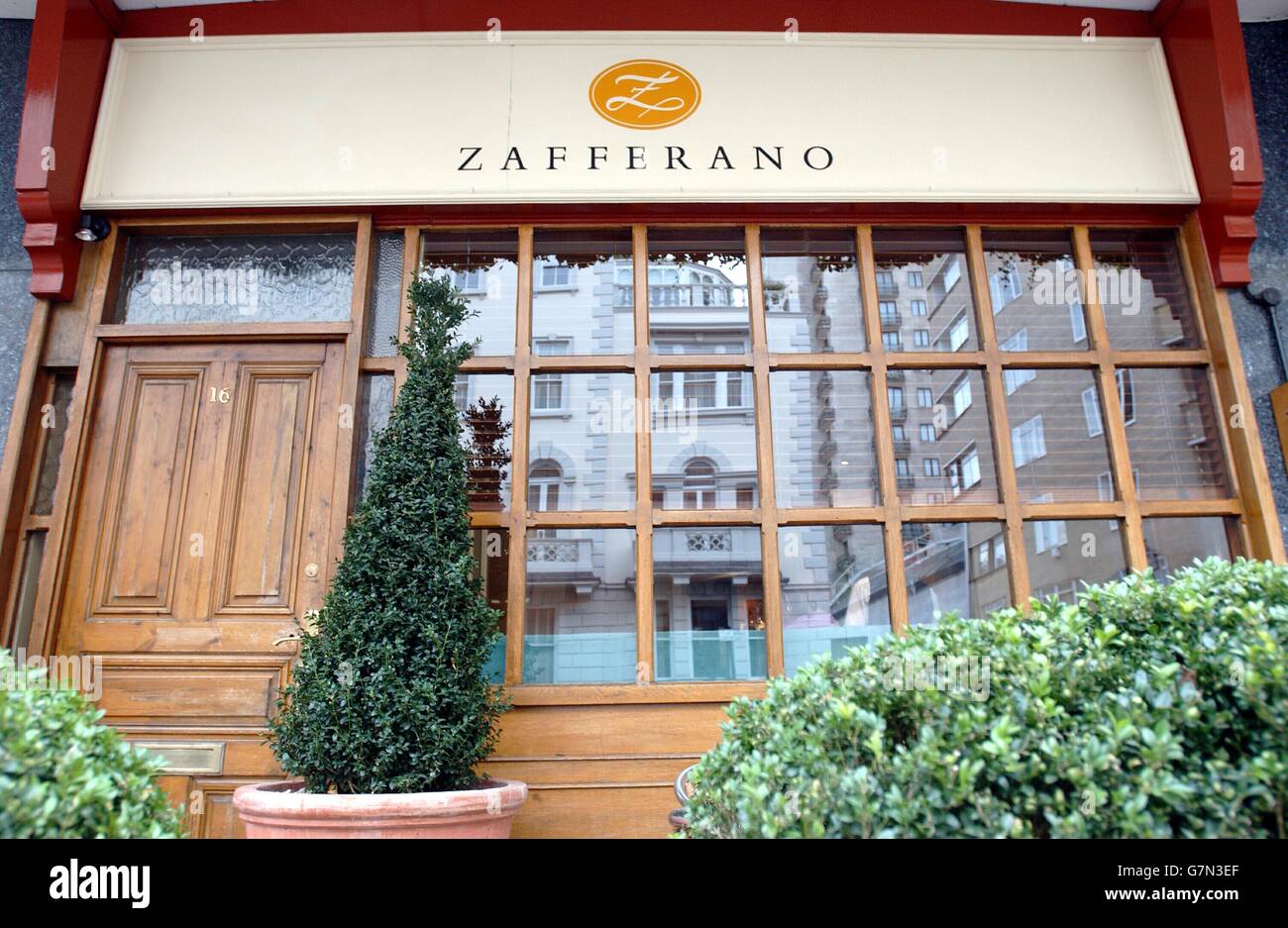 Zafferano Restaurant - Chelsea, central London Stock Photo - Alamy