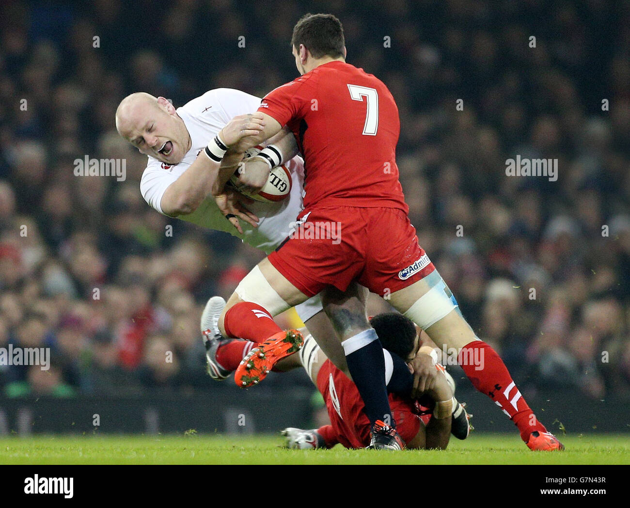 Englands dan cole rbs 6 nations match millennium stadium hi-res stock ...